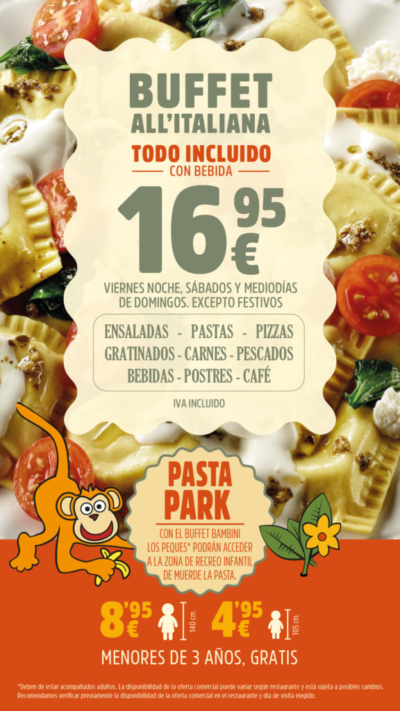 Restaurantes italianos con buffet libre | Muerde la Pasta